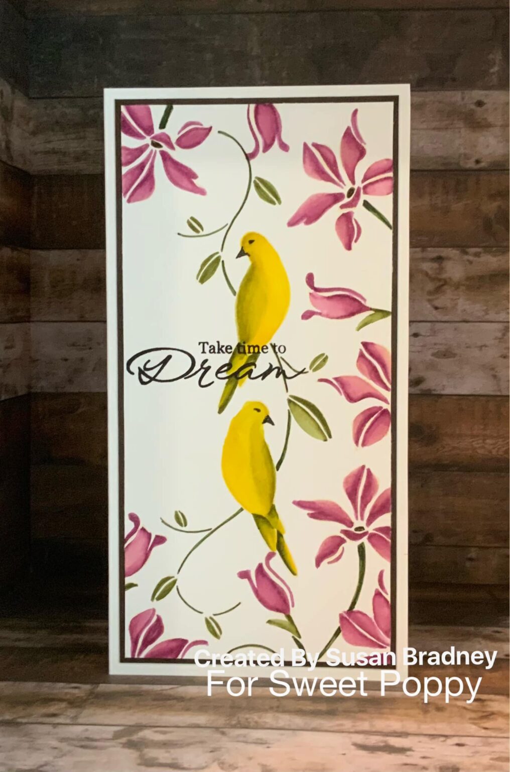 Sweet Poppy Stencil: Duo Birds *** NEW *** - Sweet Poppy Stencils Trade ...